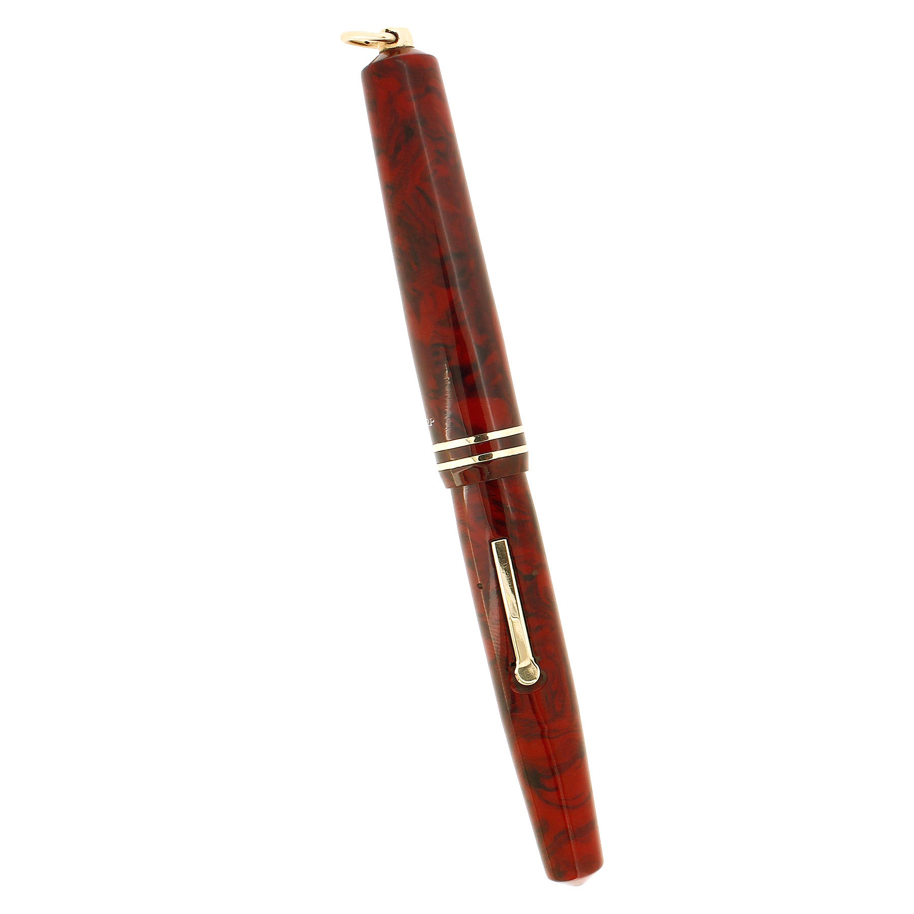 SCARCE CIRCA 1932 WAHL EVERSHARP EQUI-POISED FLAMINGO RING TOP FOUNTAI