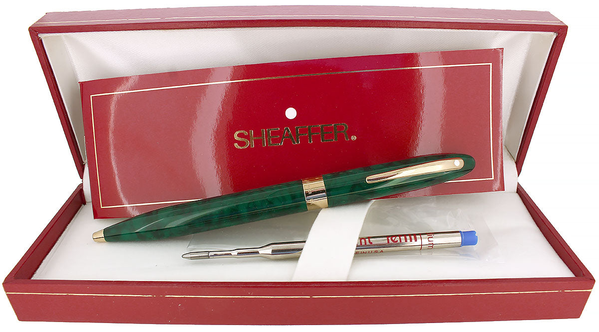 CIRCA 1998 SHEAFFER CREST NOVA EMERALD GREEN TWIST ACTION BALLPOINT PE