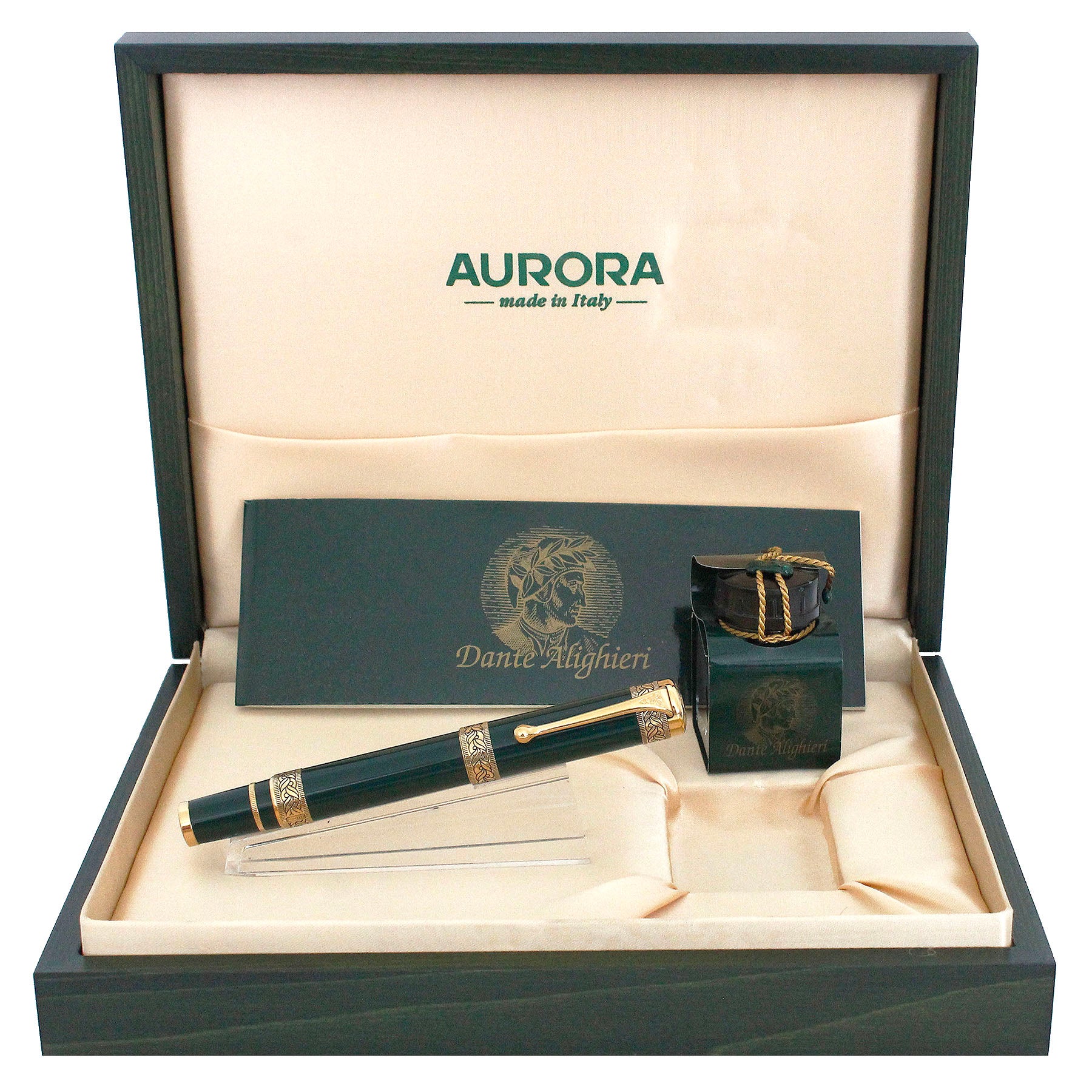 1995 AURORA DANTE ALIGHIERI GREEN LIMITED EDITION 25/1919 FOUNTAIN PEN