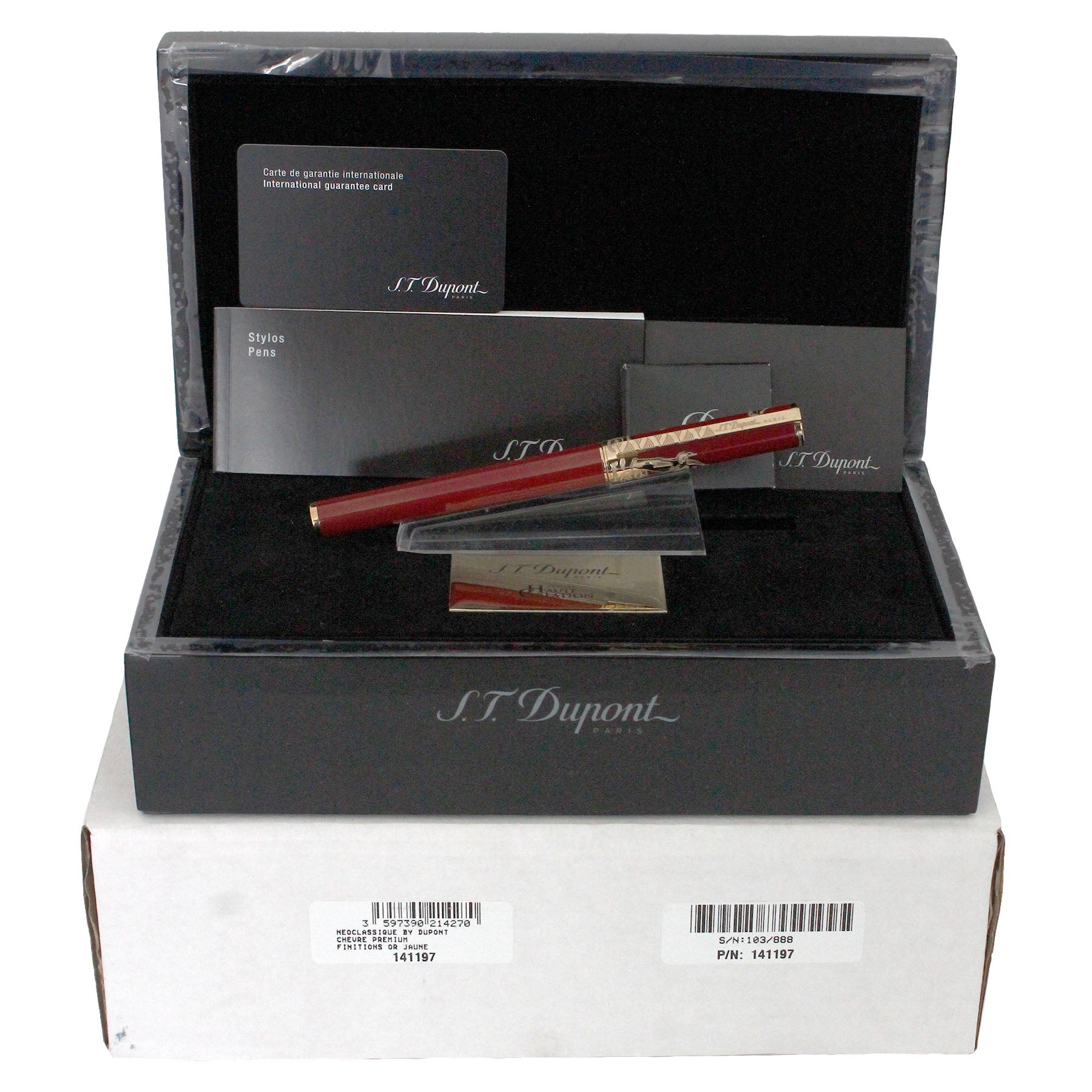 2015 ST DUPONT NEO CLASSIQUE RED CHINESE LACQUER YEAR OF THE GOAT FOUN