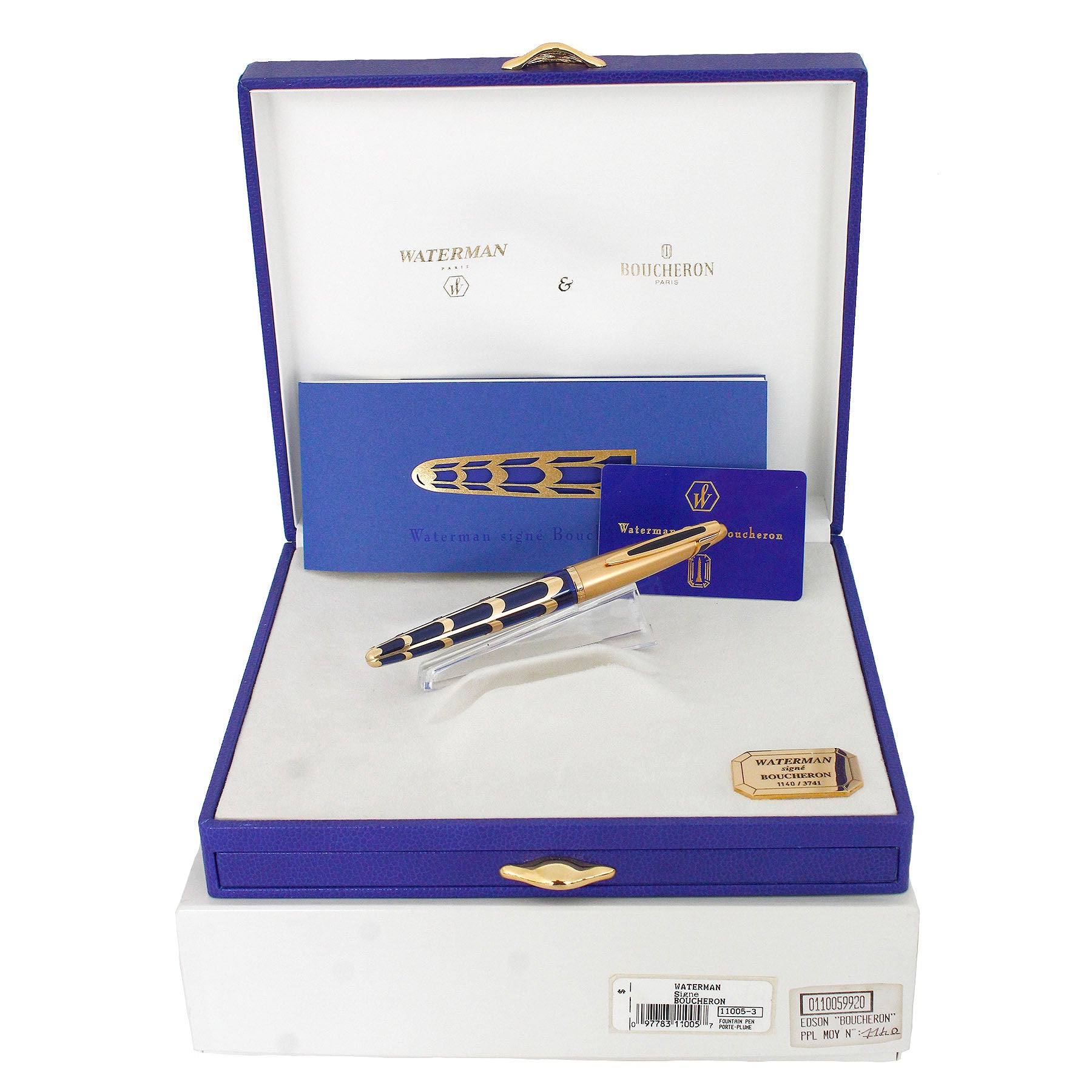 WATERMAN EDSON LIMITED EDITION BOUCHERON FOUNTAIN PEN NEVER INKED MINT