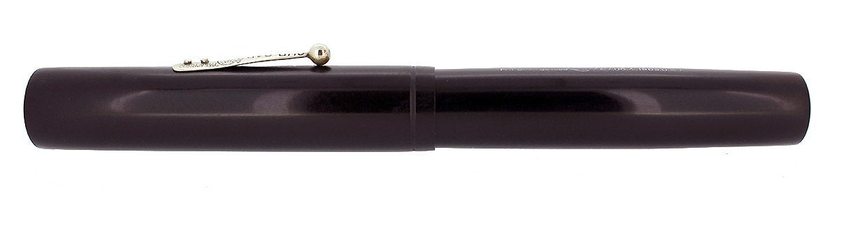 CIRCA 1910 WATERMAN #20 SMOOTH BLACK HARD RUBBER FOUNTAIN PEN EYEDROPP