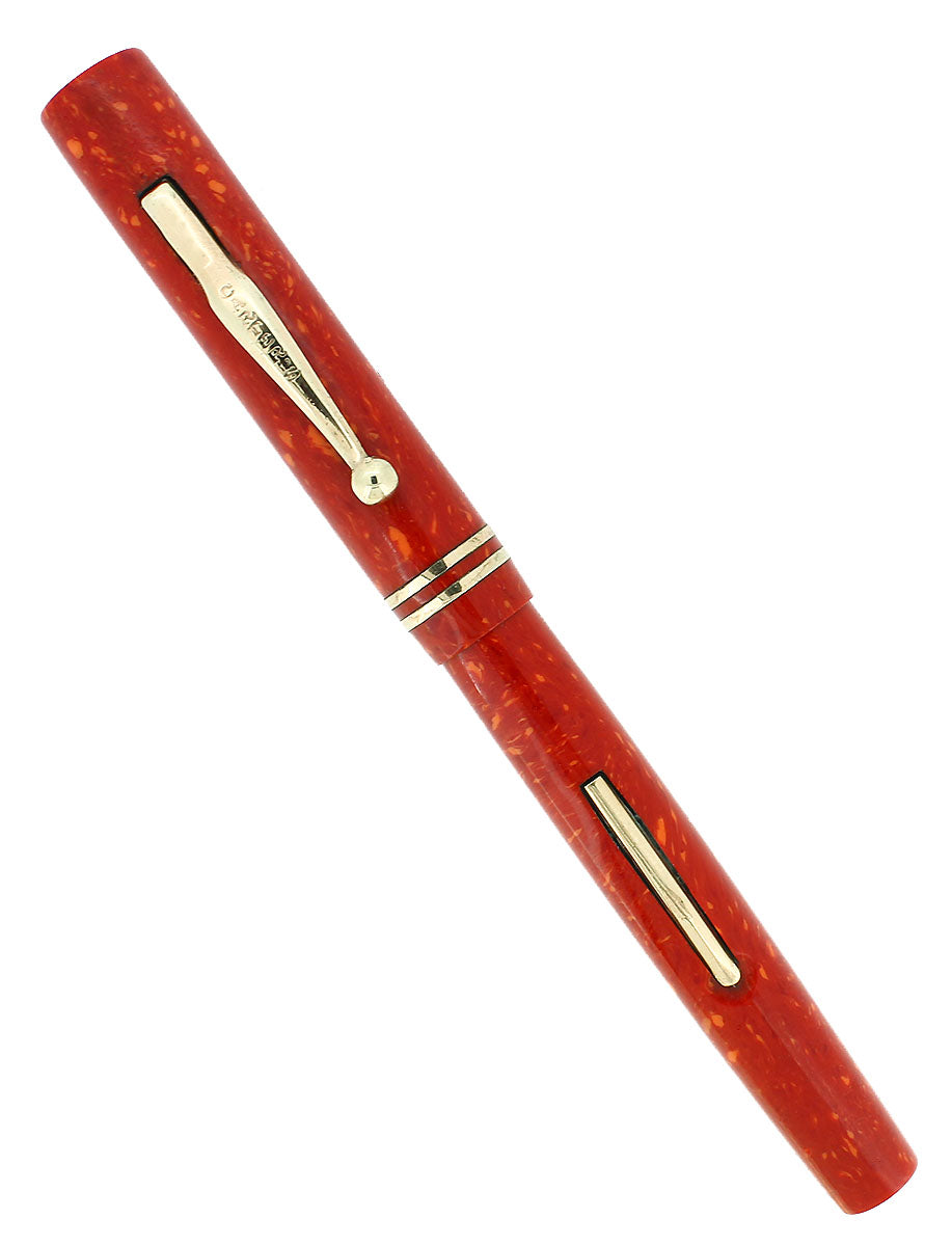 SCARCE C1928 CARTER'S STANDARD SIZE #10223 CORAL FOUNTAIN PEN RESTORED
