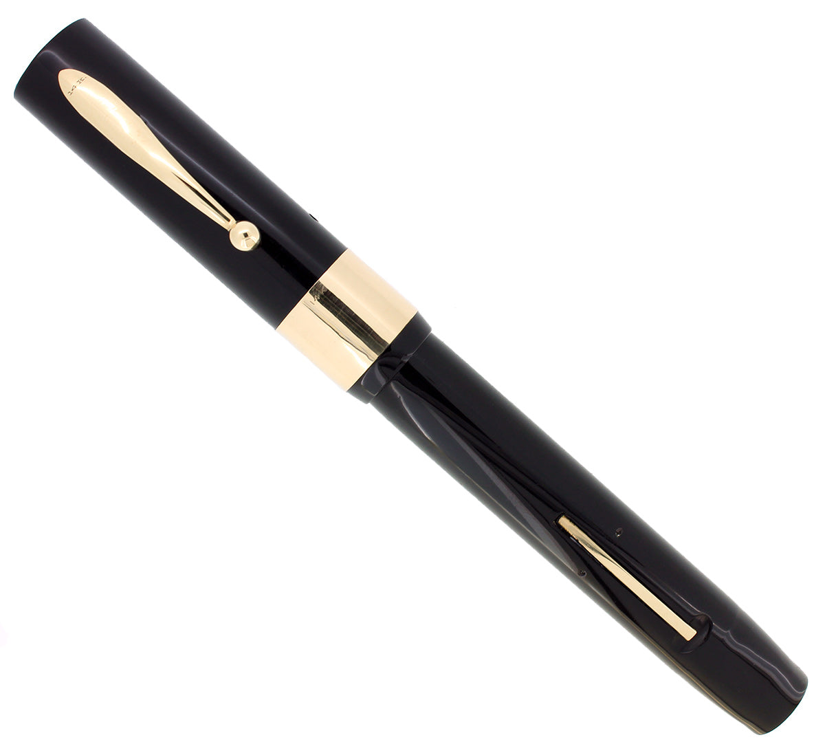 CIRCA 1930 SHEAFFER OVERSIZE AUTOGRAPH FLAT TOP 14K TRIM FOUNTAIN PEN