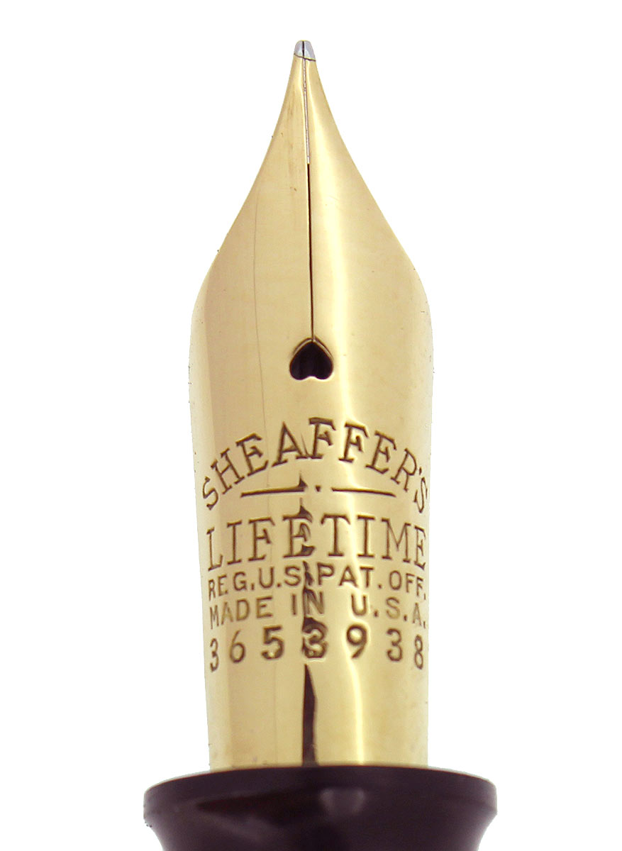 CIRCA 1936 SHEAFFER STANDARD SIZE GRAY MARBLED BALANCE FOUNTAIN PEN ...