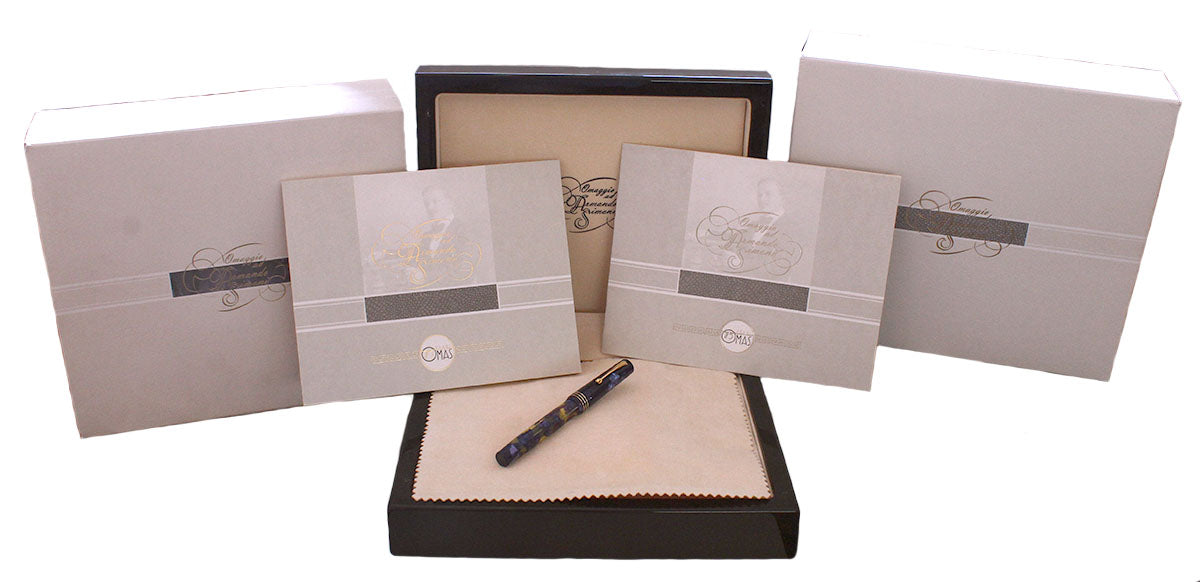 OMAS LUCENS BLUE LIMITED EDITION 12 OF 500 FOUNTAIN PEN MINT IN BOX