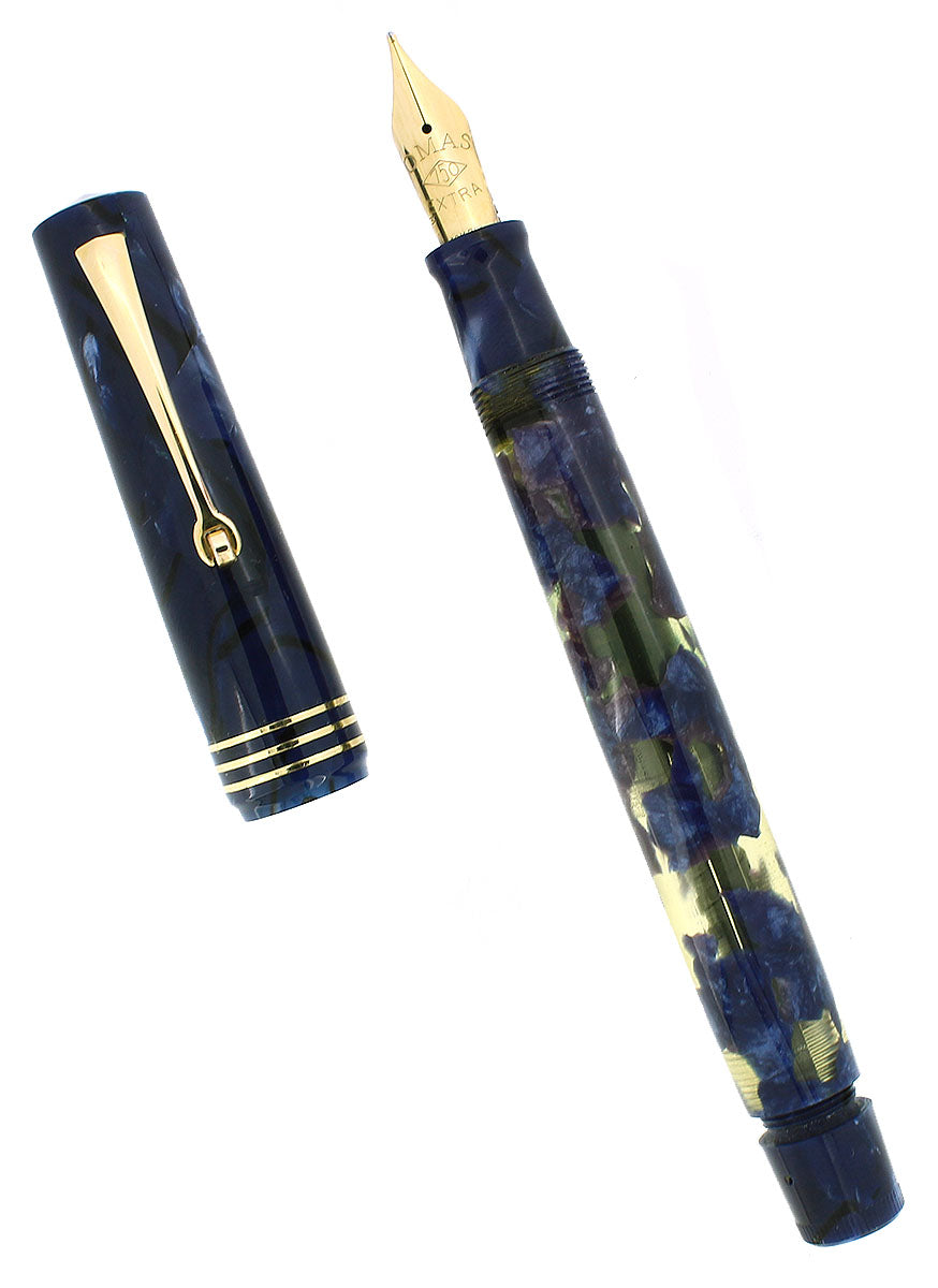 OMAS LUCENS BLUE LIMITED EDITION 12 OF 500 FOUNTAIN PEN MINT IN BOX