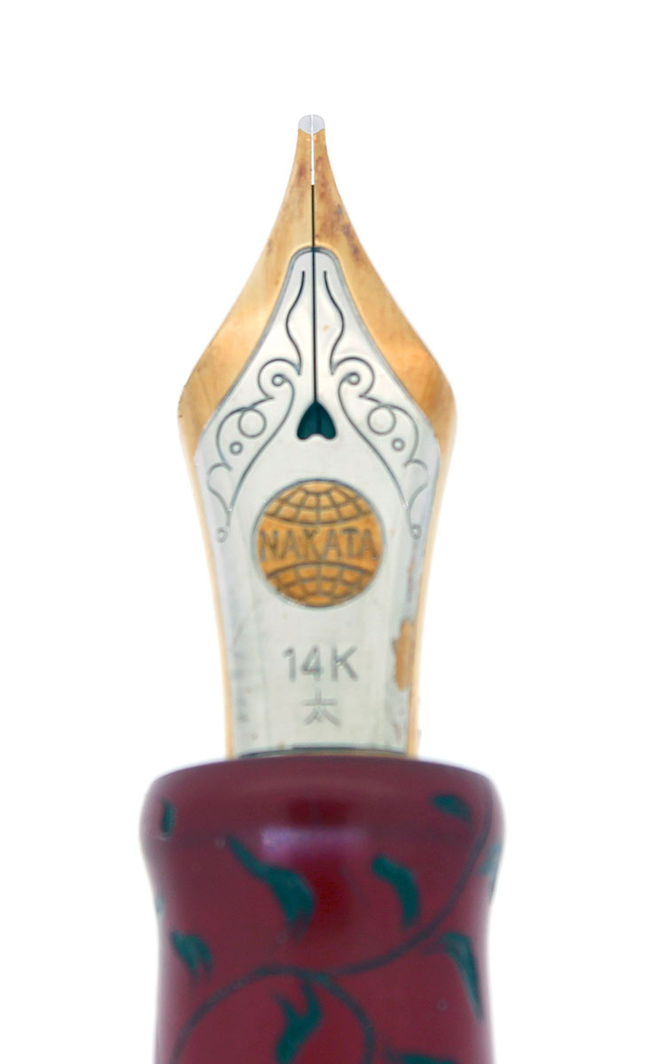 NAKAYA PICCOLO CIGAR HOUSOGE SHU CHARCOAL B NIB FOUNTAIN PEN MINT IN B