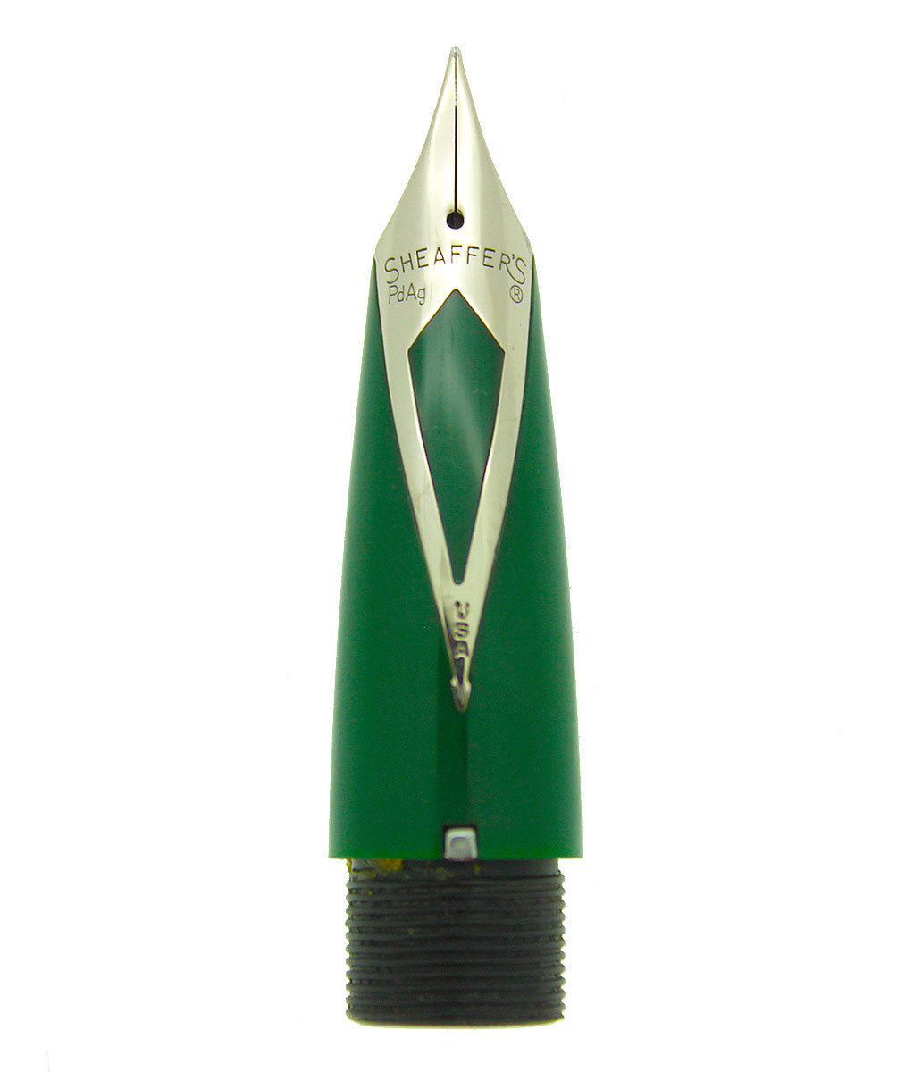 CIRCA 1959 SHEAFFER GREEN PFM I OR II FOUNTAIN PEN INLAY PdAg NIB UNIT