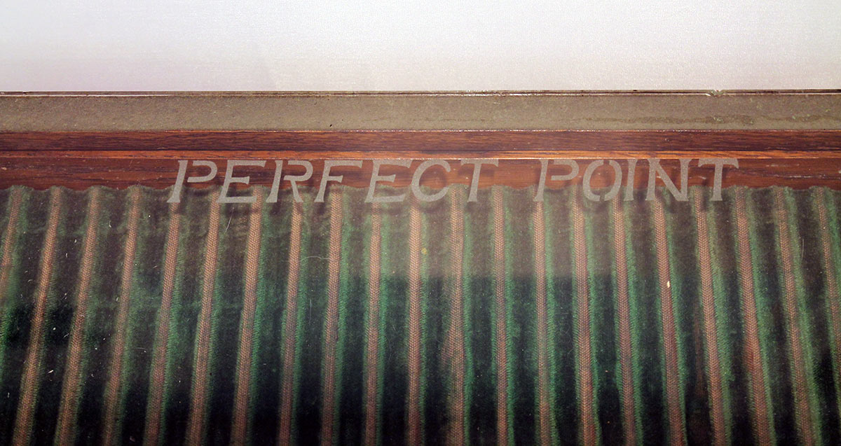 CIRCA 1920s PERFECT POINT FOUNTAIN PEN / PENCIL COUNTER TOP ADVERTISIN