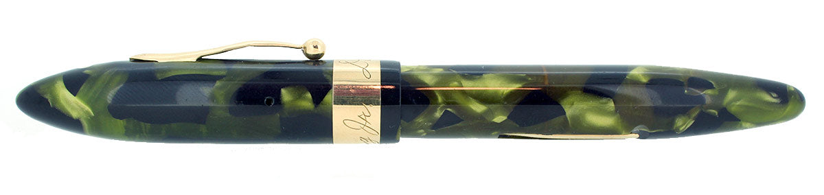 C1932 SHEAFFER OVERSIZED BALANCE MARINE GREEN AUTOGRAPH FOUNTAIN PEN P