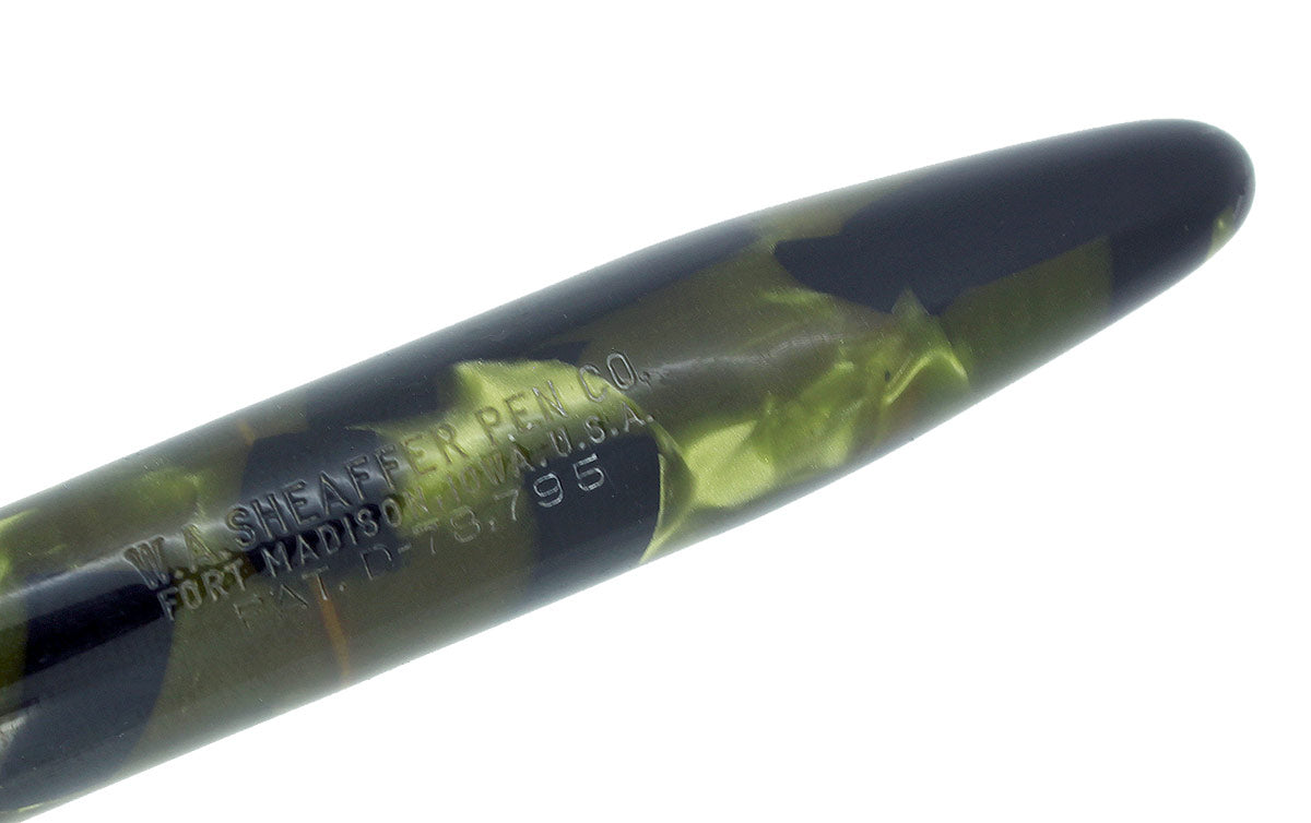 C1932 SHEAFFER OVERSIZED BALANCE MARINE GREEN AUTOGRAPH FOUNTAIN PEN P