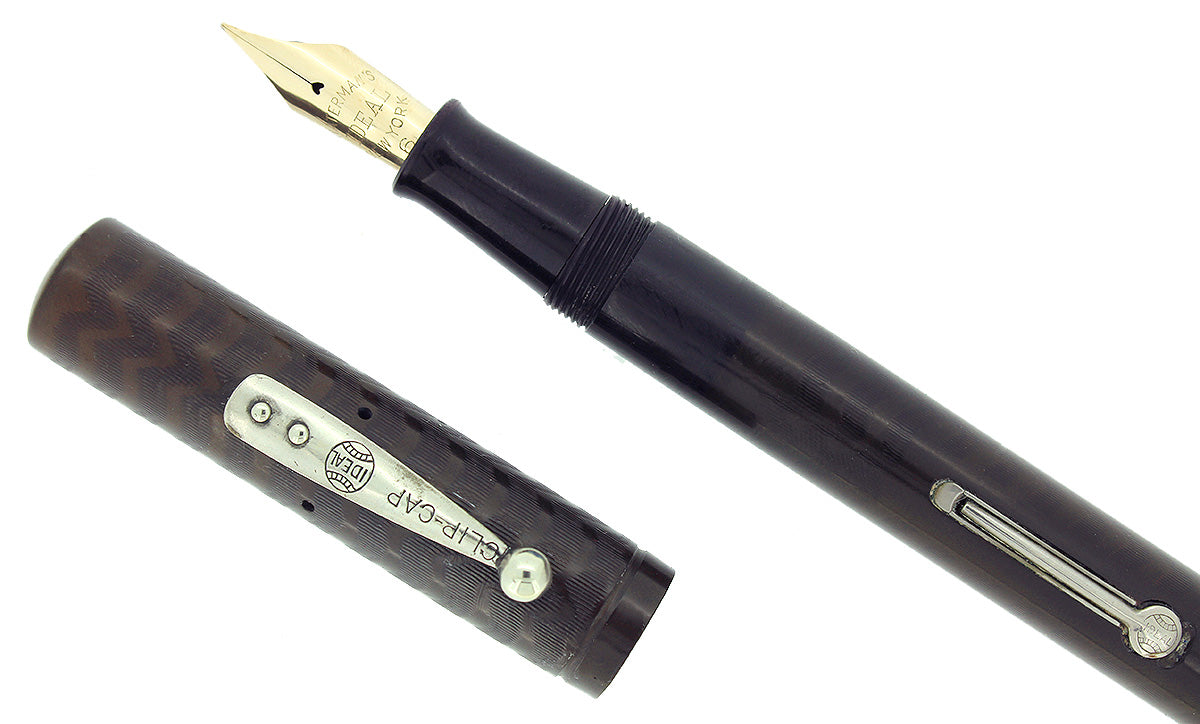 1920S WATERMAN #16 PSF BLACK CHASED HARD RUBBER F-BBB+ NIB FOUNTAIN PEN ...
