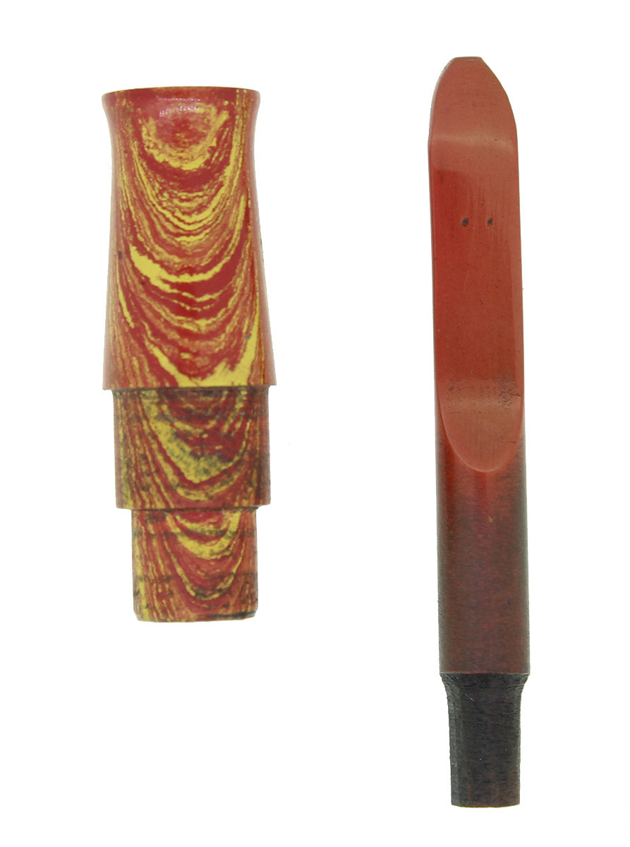 C1928 WATERMAN 52V ROSE RIPPLE HARD RUBBER FOUNTAIN PEN SECTION & FEED