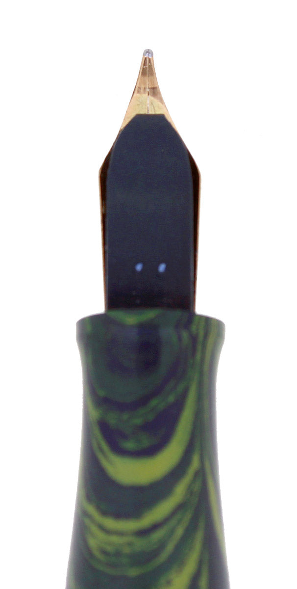 C1928 WATERMAN BLUE RIPPLE 52V FOUNTAIN PEN AND PENCIL SET XF - BBB NI