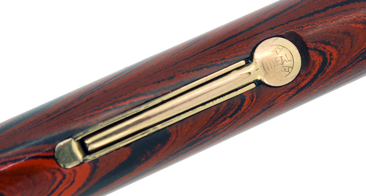 1920S WATERMAN 54 RED RIPPLE XF-BBB 2.06MM FLEX 14K NIB FOUNTAIN PEN R